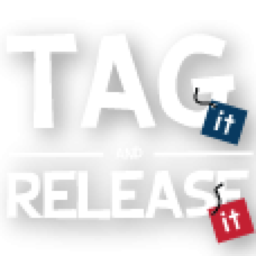 Tag & Release logo - Red Fish Blue Fish